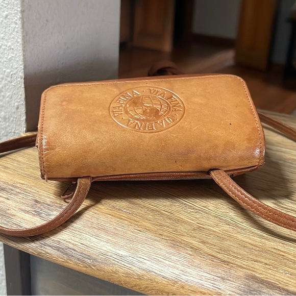 Via Fina | Bags | Via Fina Leather Vintage Wallet Crossbody | Poshmark